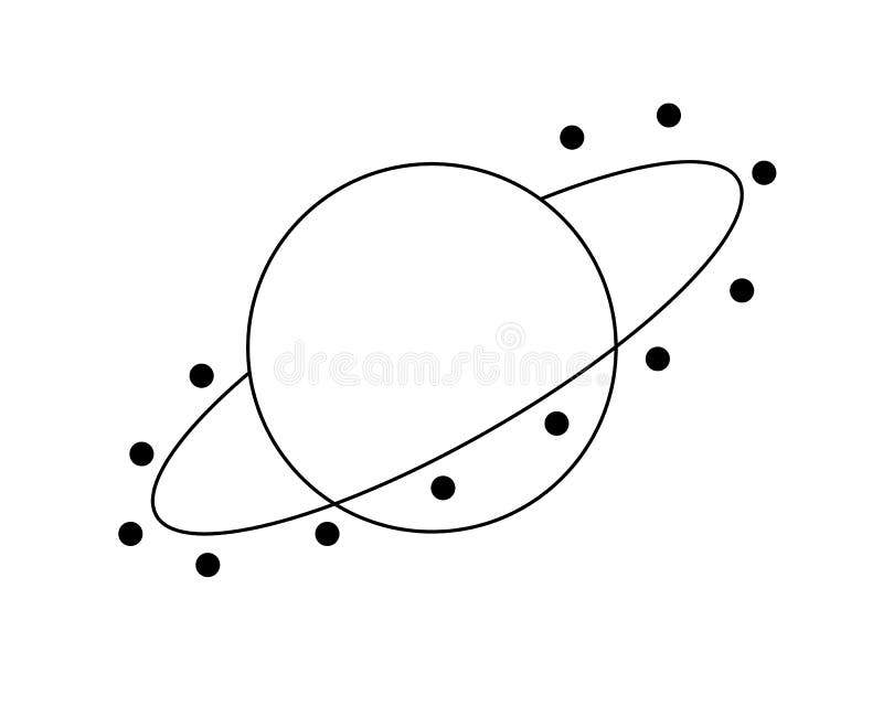 Planet with Ring Vector Illustration Stock Vector - Illustration of ...