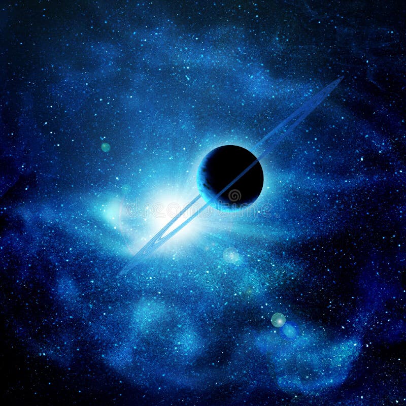 Planet with rings stock illustration. Illustration of deep - 22247363