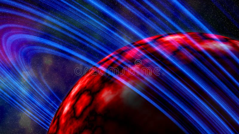 Planet with rings stock illustration. Illustration of abstract - 124788482