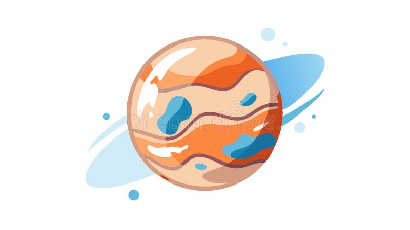 Planet with Rings and Moons Icon, Space and Planetary System Symbol ...