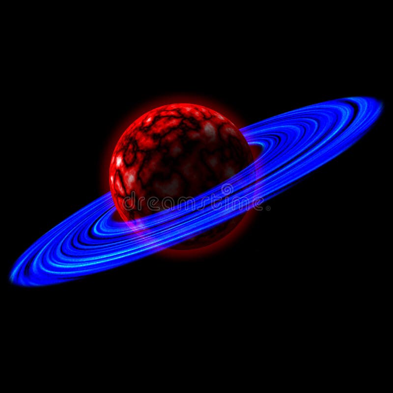 Planet with Rings stock illustration. Illustration of celestial - 115553445