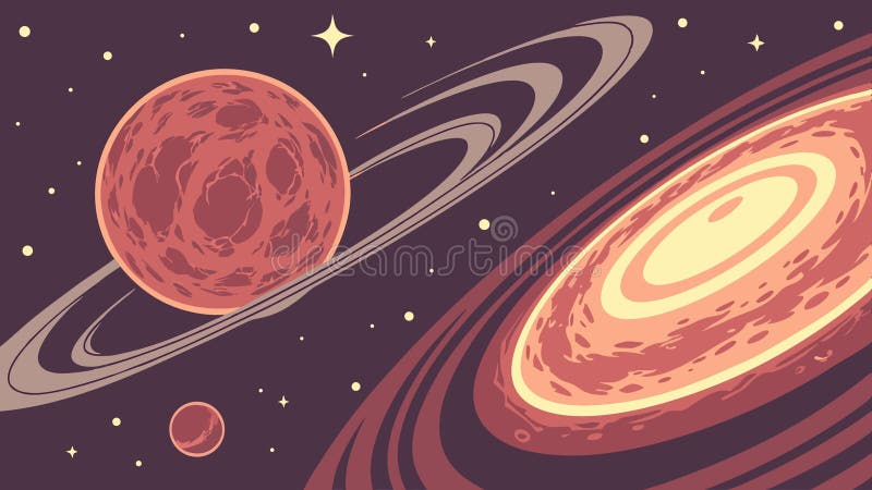 Planet with Rings in Space, Saturn Planet, Space Planet, Ringed Planet ...