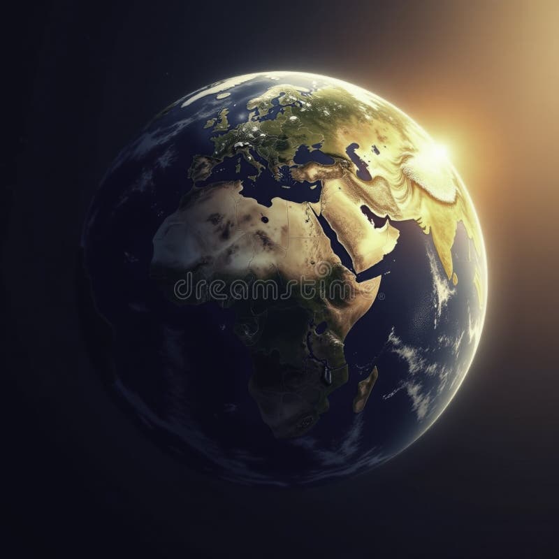 The Planet S Terrain Stretches Out in Every Direction, Planet, Stock ...