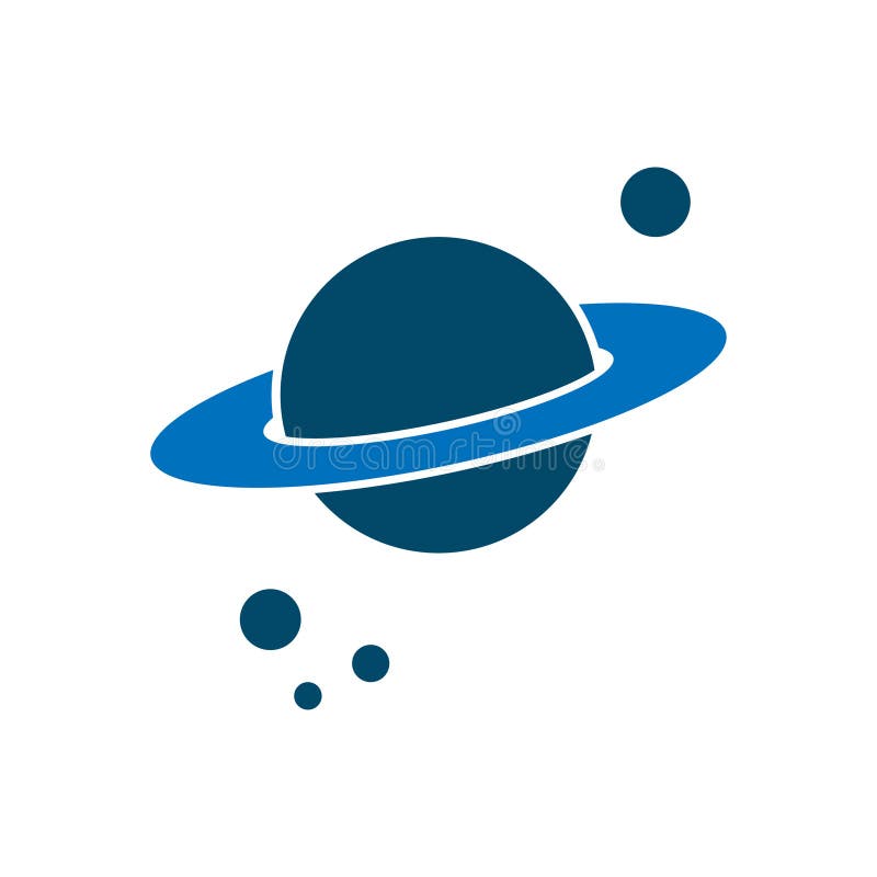 Planet Saturn Icons Vector Design Template Stock Vector - Illustration ...