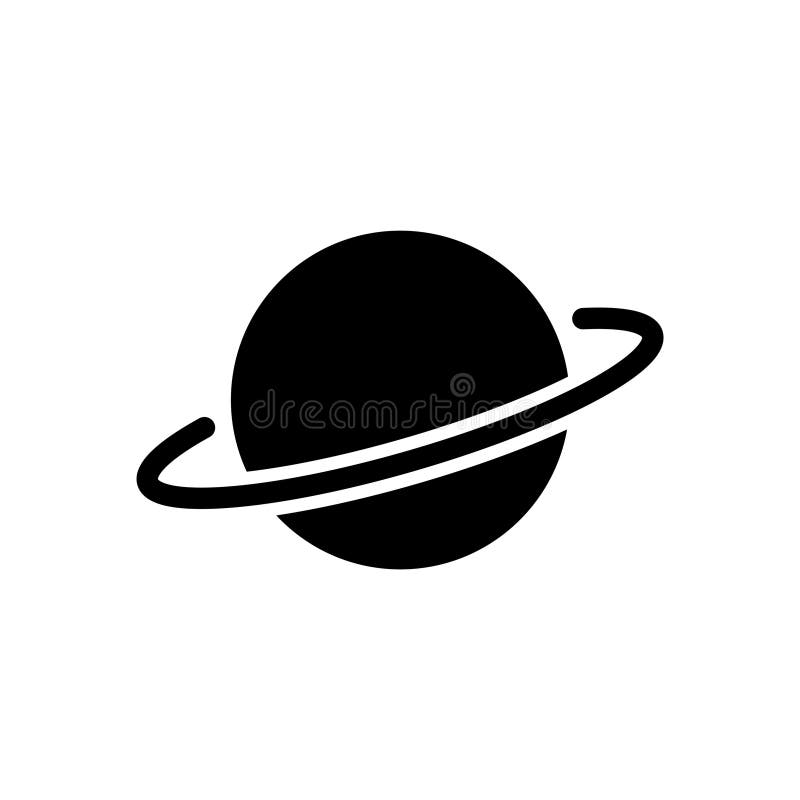 Planet Saturn Icons Vector Design Template Stock Vector - Illustration ...