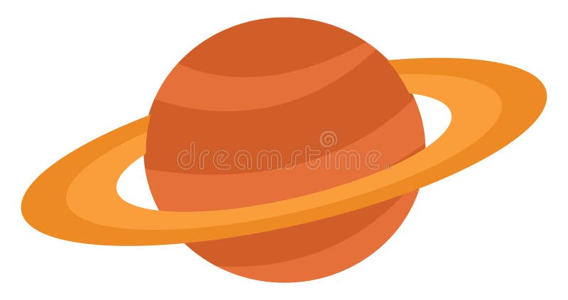 A Sad Planet Saturn Vector or Color Illustration Stock Vector ...