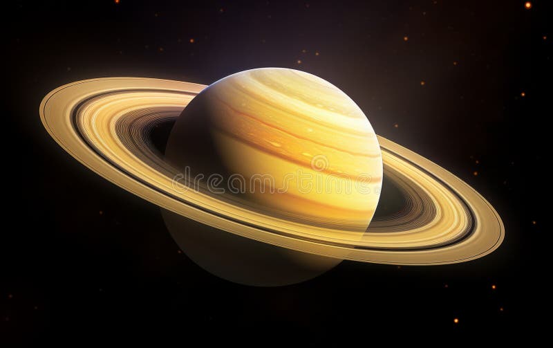 Planet Saturn Image 3D Rendering Stock Illustration - Illustration of ...