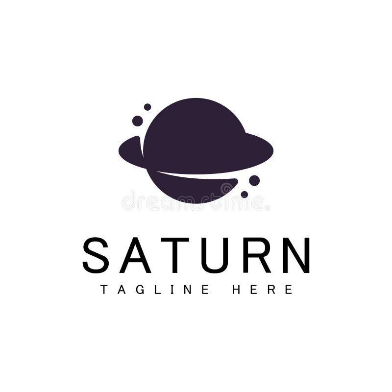 Planet Saturn Logo Design Vector. Planet Logo Template Stock Vector ...