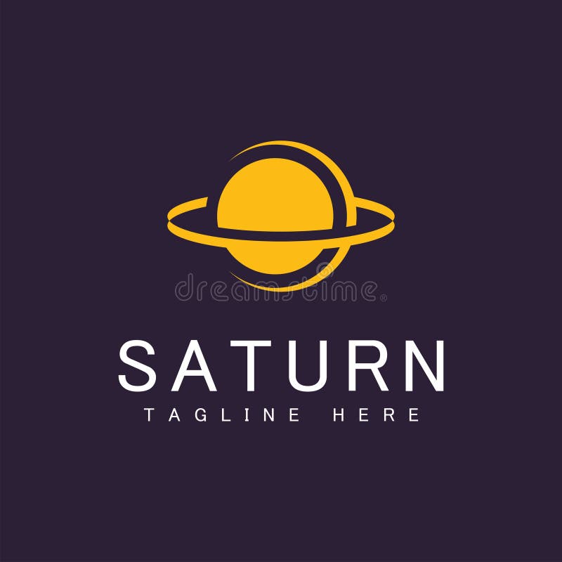 Planet Saturn Logo Design Vector. Planet Logo Template Stock Vector ...