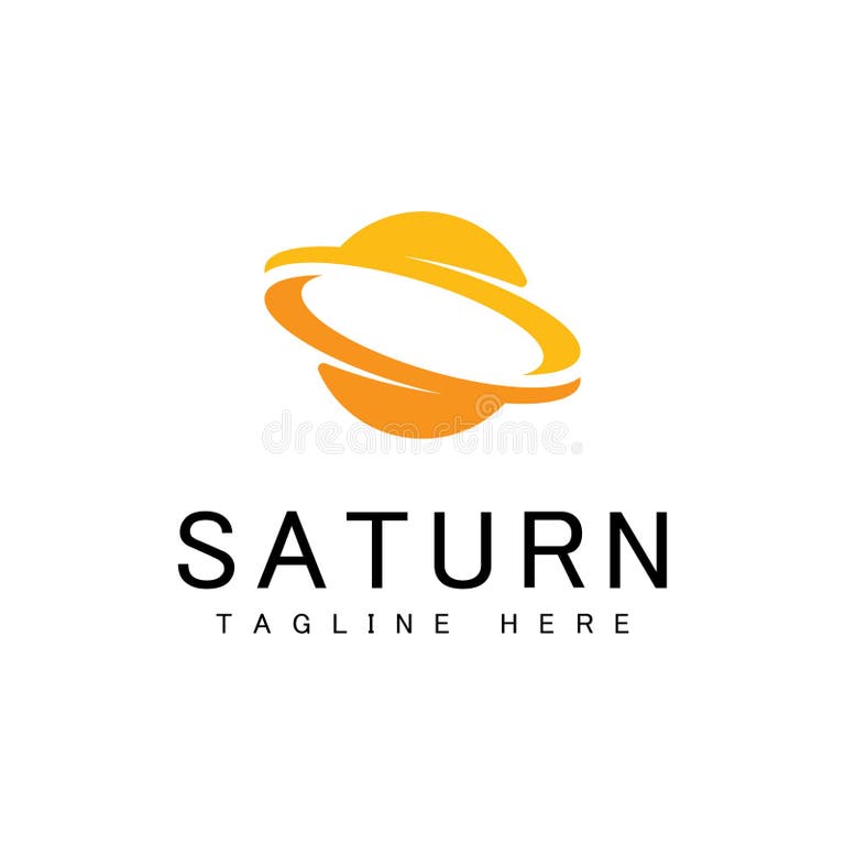 Planet Saturn Logo Design Vector. Planet Logo Template Stock Vector ...