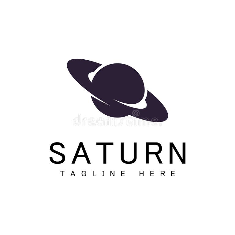 Planet Saturn Logo Design Vector. Planet Logo Template Stock Vector ...