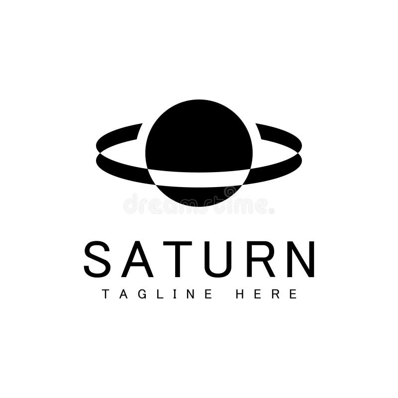 Planet Saturn Logo Design Vector. Planet Logo Template Stock Vector ...