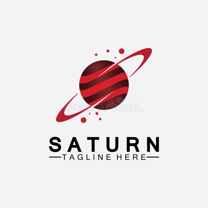 Planet Saturn Logo Vector Illustration Design. Planet Logo Template ...
