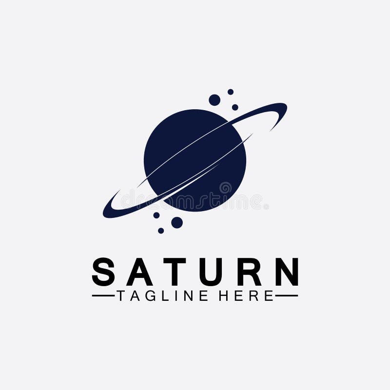 Planet Saturn Logo Vector Illustration Design. Planet Logo Template ...