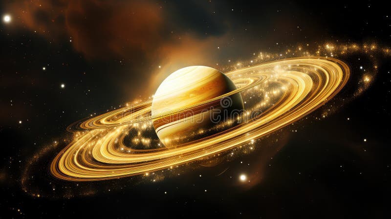 Planet Saturn Ringed Majesty Stock Illustration - Illustration of ... Planet Saturn Ringed Majesty Stock Illustration - Illustration of ...