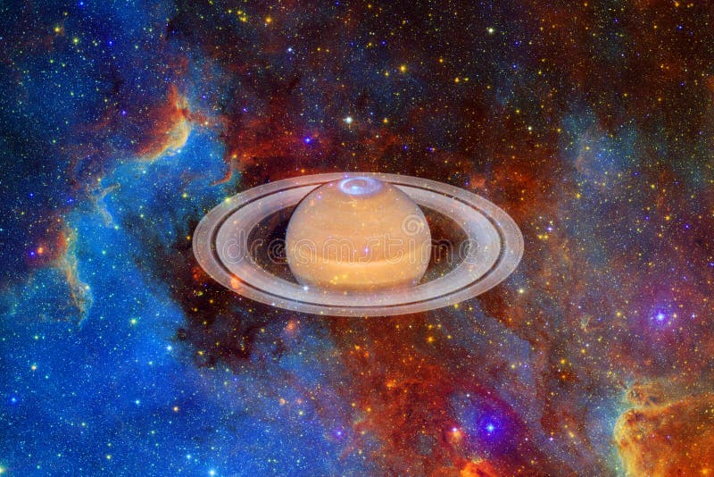 Planet Saturn. Solar System. Elements of this Image Furnished by NASA ...