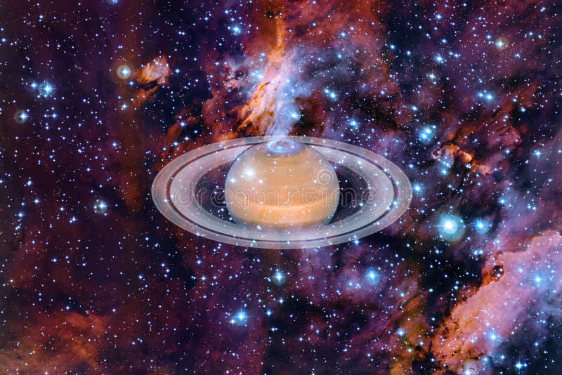 Planet Saturn. Solar System. Elements of this Image Furnished by NASA ...