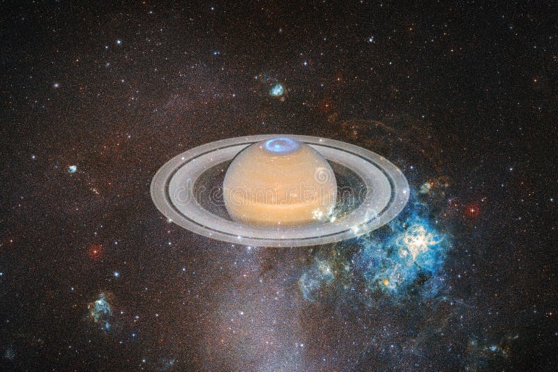 Planet Saturn. Solar System. Elements Of This Image Furnished By NASA ...