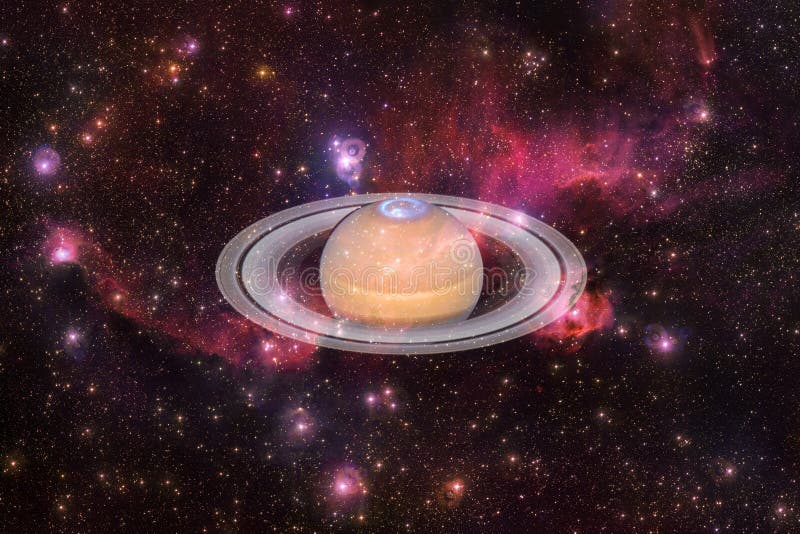 Planet Saturn. Solar System. Elements of this Image Furnished by NASA ...