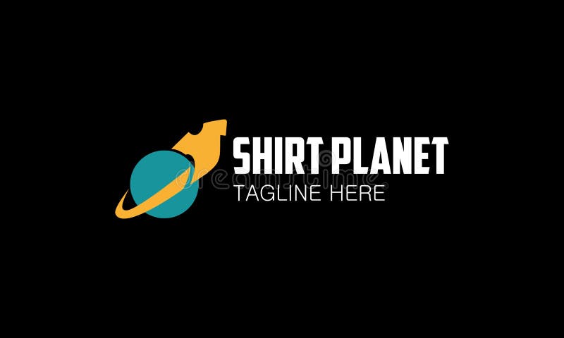 Shirt planet logo design stock vector. Illustration of apparel - 258085841