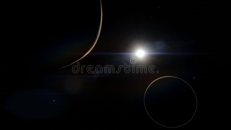 Planet in the Space. Colorful Art. Solar System. Gradient Color. Space ...