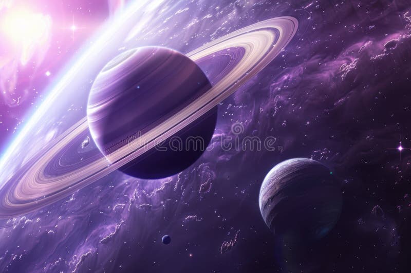 Planet in Space, Detailed Astrophotography Capturing Celestial Beauty ...