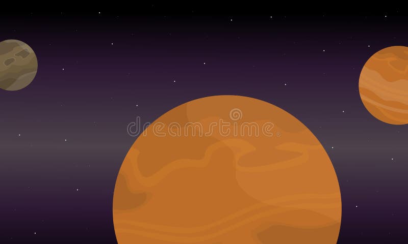 Planet Space Landscape of Vector Stock Vector - Illustration of cosmos ...