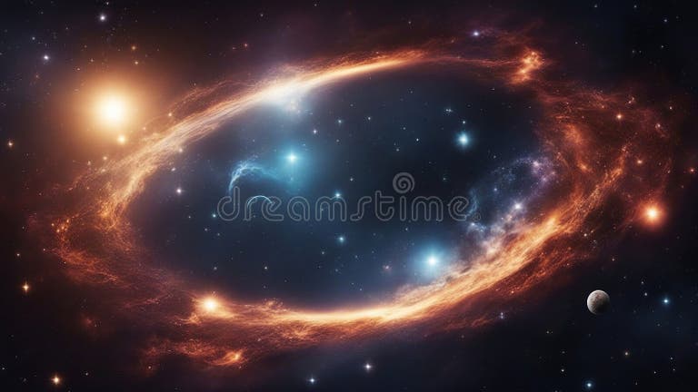 Planet in Space 15 Wide Panel of Outer Space with Many Different Stars ...