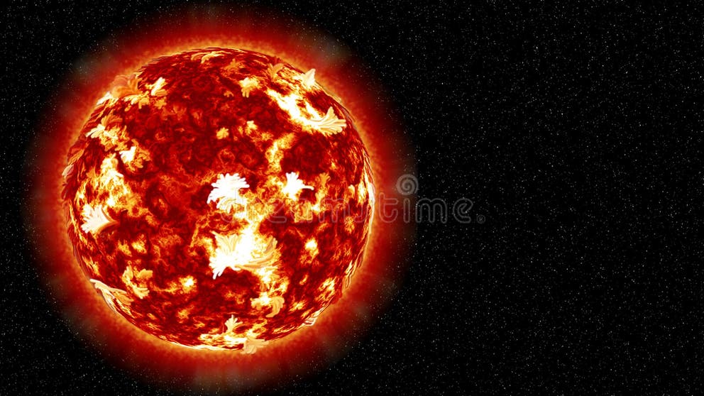 Planet Sun Explode from Its Core Stock Illustration - Illustration of ...