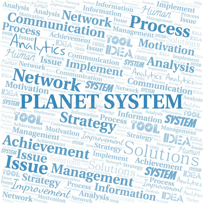 Planet word cloud stock vector. Illustration of space - 170915071