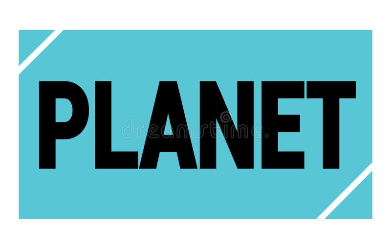PLANET Text Written on Blue-black Stamp Sign Stock Illustration ...
