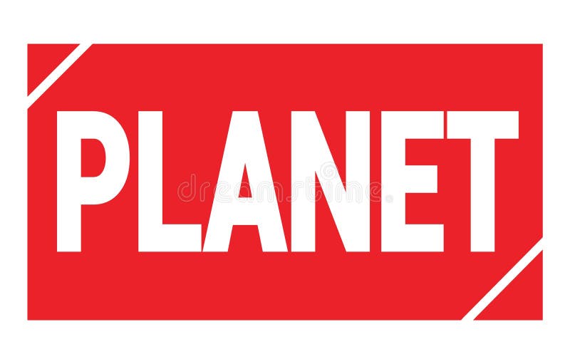 PLANET Text Written on Red Stamp Sign Stock Illustration - Illustration ...