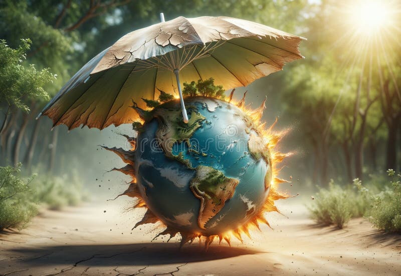 Planet Under Umbrella Protection during High Temperatures in Summer ...