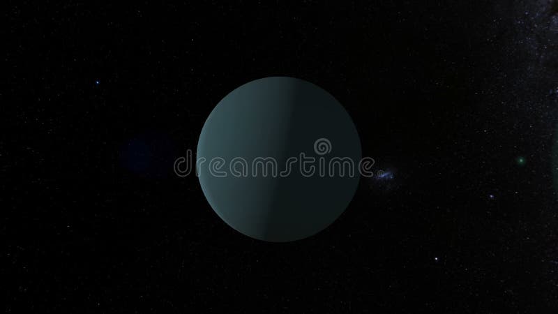 The Planet Uranus Viewed from the Surface of a Moon Orbiting the Ice ...