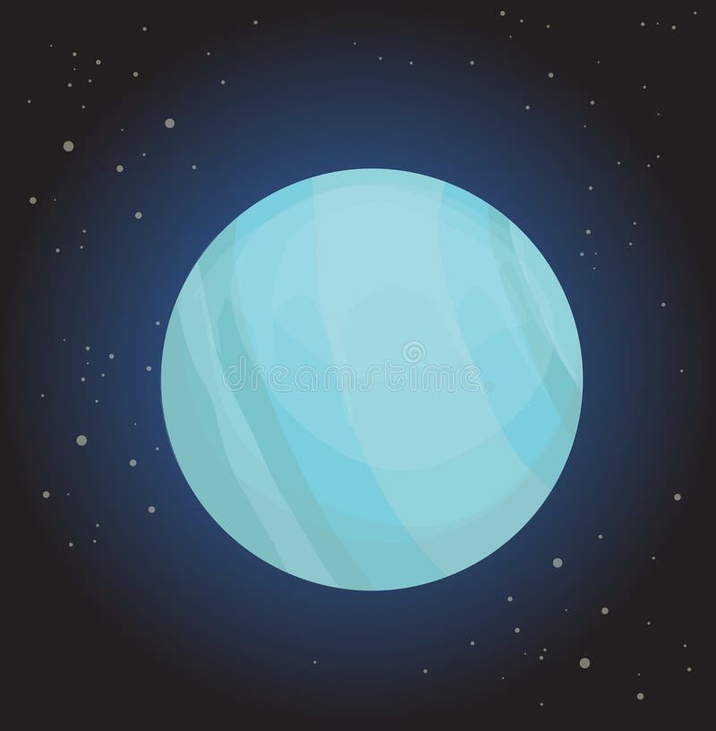Uranus Vector Uranus Planet Solar System In Outer Space Vector,
