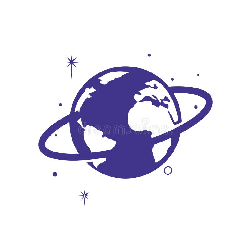 Planet Vector Logo Design Template. Space Logo Design Concept. Stock ...