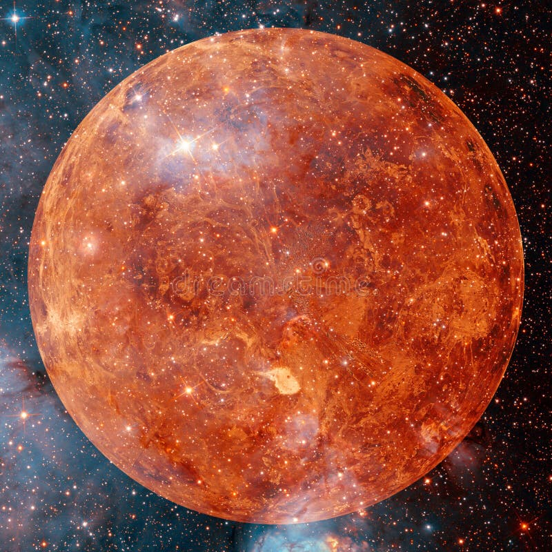 Planet Venus. Elements of this Image Furnished by NASA Stock ...