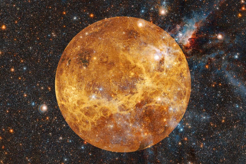 Planet Venus. Solar System. Elements of this Image Furnished by NASA ...