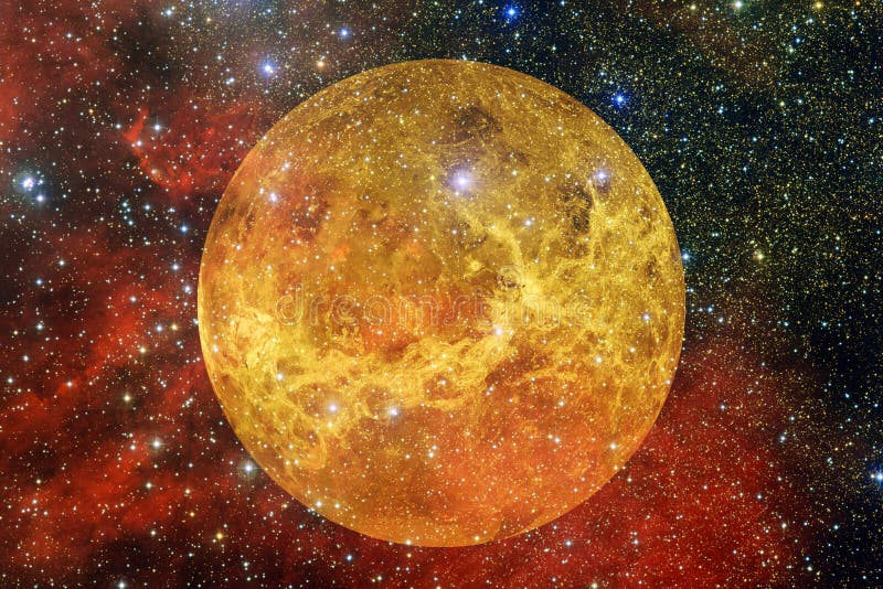 Planet Venus. Solar System. Elements of this Image Furnished by NASA ...