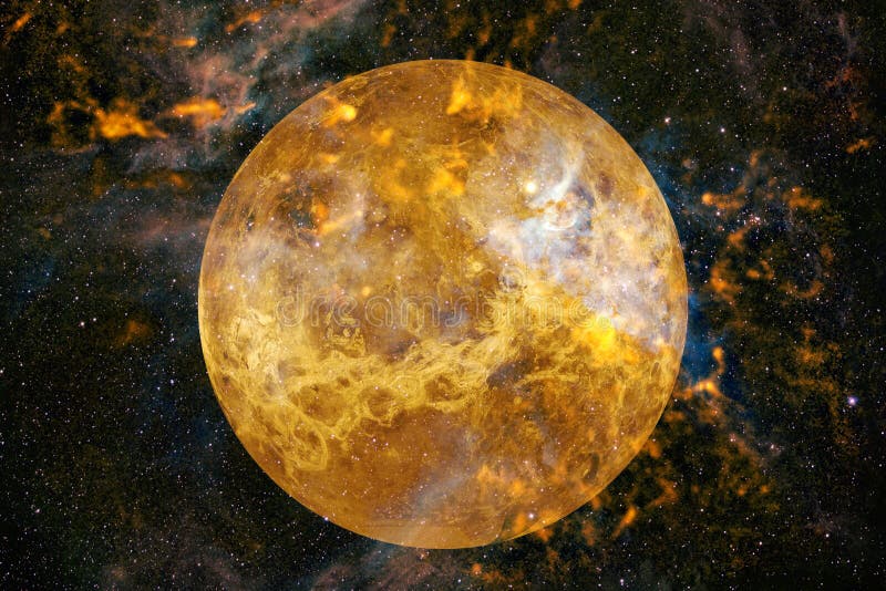 Planet Venus. Solar System. Elements of this Image Furnished by NASA ...