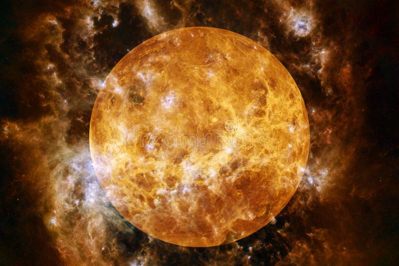 Planet Venus. Solar System. Elements of this Image Furnished by NASA ...