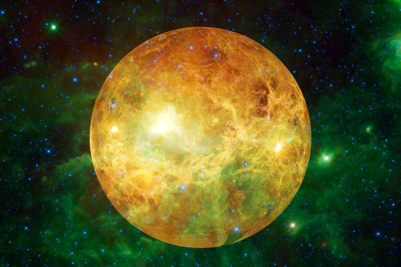 Planet Venus. Solar System. Elements of this Image Furnished by NASA ...