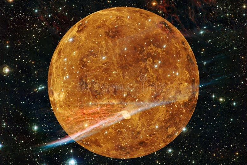 Planet Venus. Solar System. Elements of this Image Furnished by NASA ...