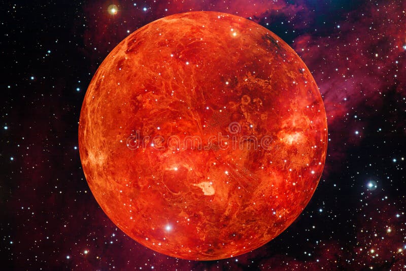 Planet Venus. Solar System. Elements of this Image Furnished by NASA ...