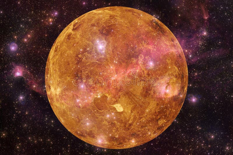 Planet Venus. Solar System. Elements of this Image Furnished by NASA ...