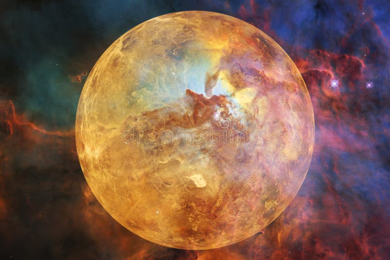 Planet Venus. Solar System. Elements of this Image Furnished by NASA ...