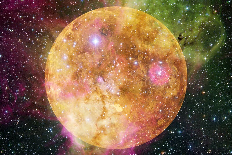 Planet Venus. Solar System. Elements of this Image Furnished by NASA ...