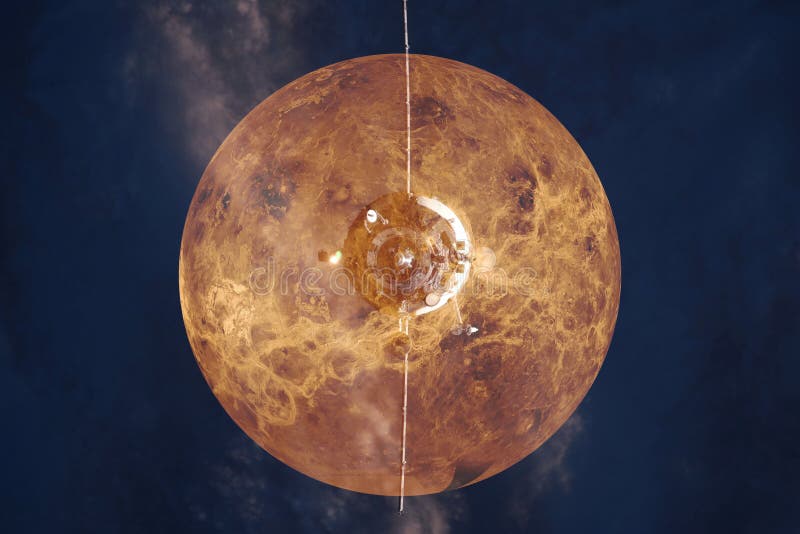 Planet Venus. Solar System. Elements of this Image Furnished by NASA ...