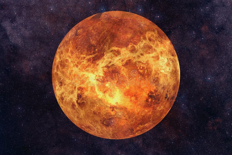Planet Venus. Solar System. Elements of this Image Furnished by NASA ...