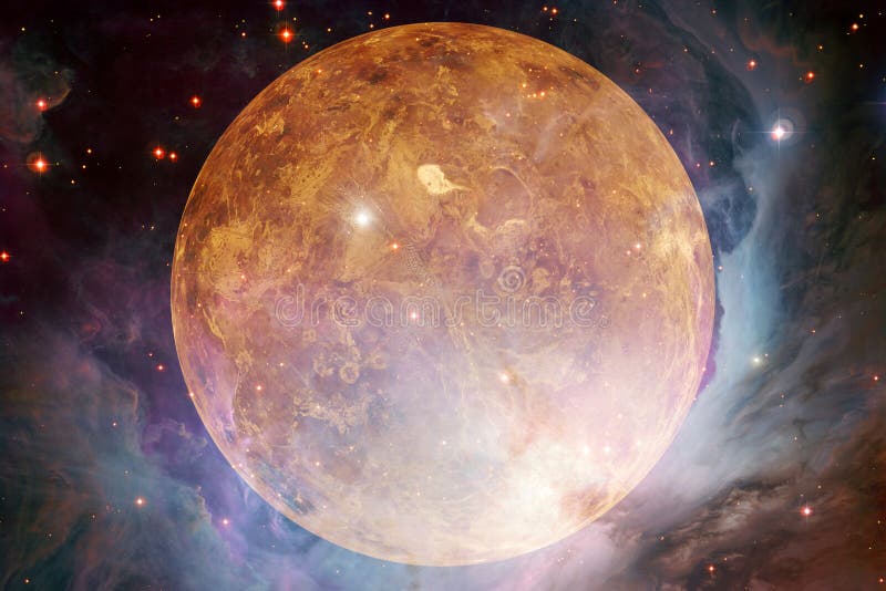 Planet Venus. Solar System. Elements of this Image Furnished by NASA ...